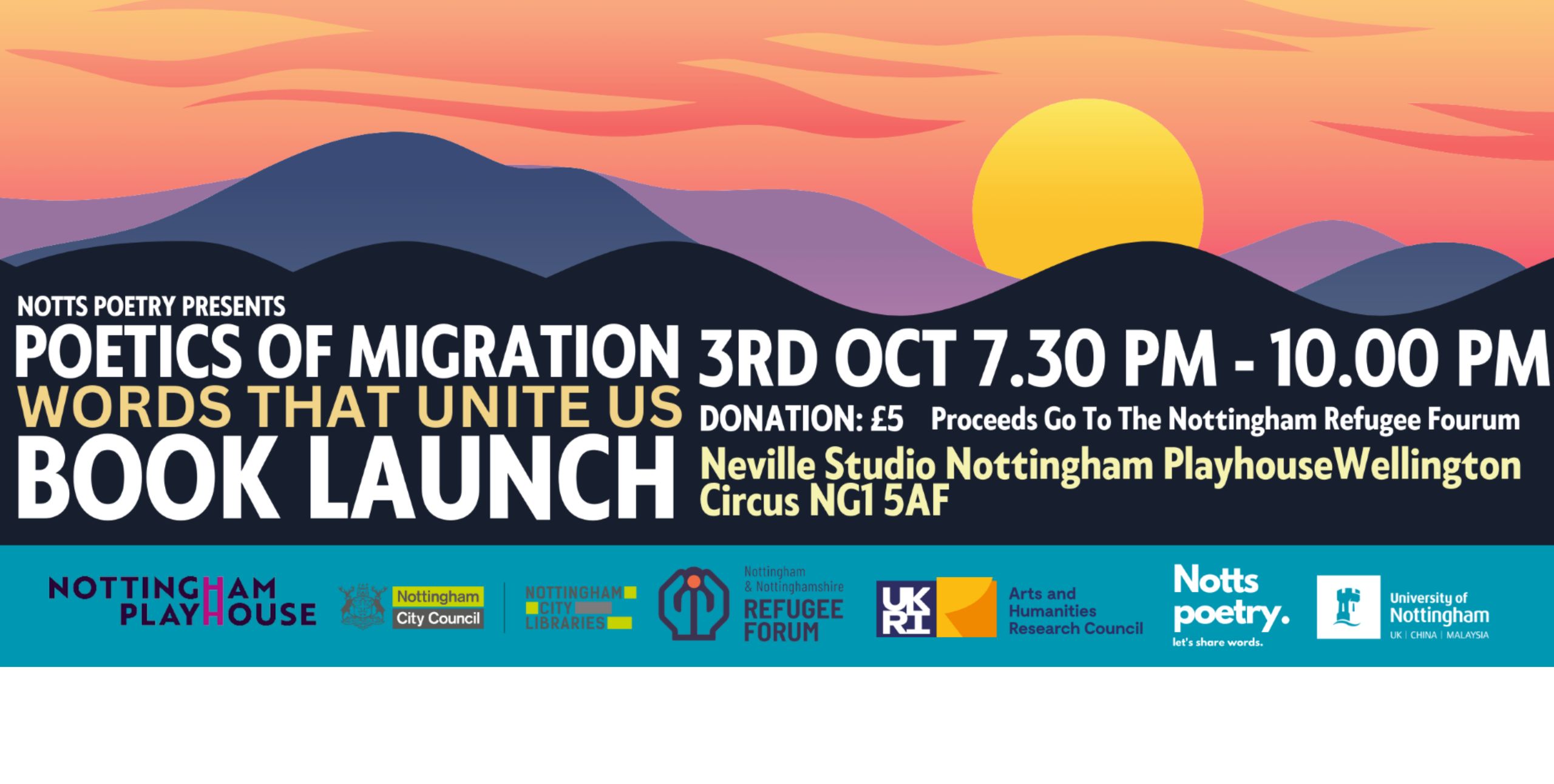 Poetics of Migration: Book Launch - Nottingham Playhouse